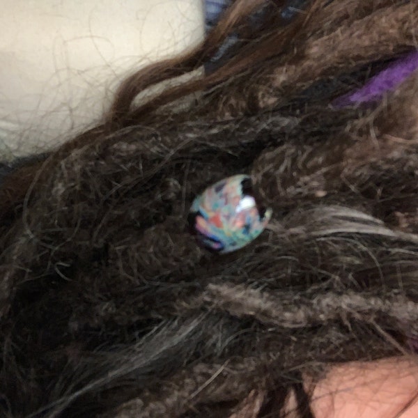 Dreaded Storm.. Handmade Lampwork Glass Beads Dreadlock Dread 5mm, 8mm ...