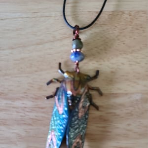 Cicada Necklace Copper Cicada Pendant Brood X Cicada Jewelry Layering ...