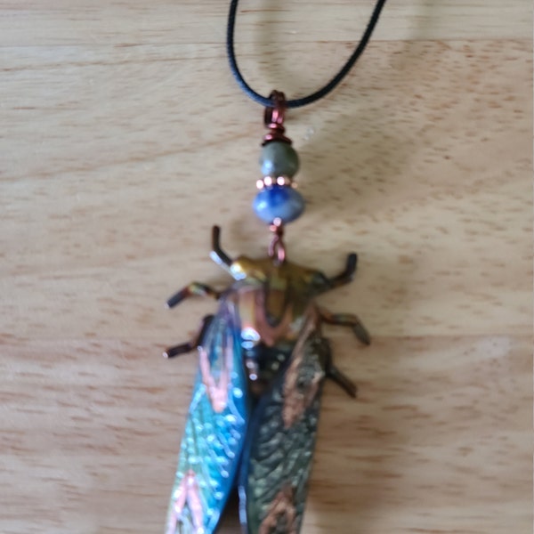 Cicada Necklace - Copper Cicada Pendant - Brood X Cicada Jewelry ...