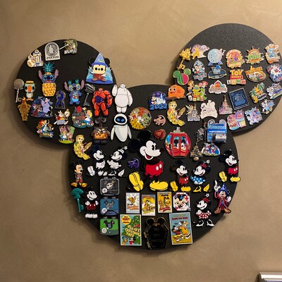Mickey Mouse Cork Boards. Mickey Pin Display. Disney Pin Board, Mickey ...