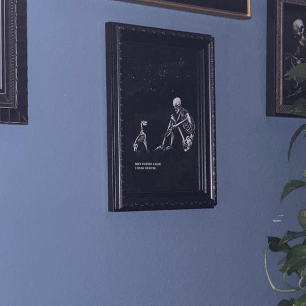 Siren. Art Print. Skeleton Dark Mermaid, Skull Art, Surreal Gothic Home ...