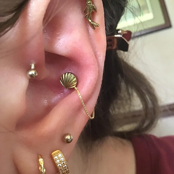 Conch Chain,box Chain, Ear Piercing Chain, Conch Piercing/conch ...