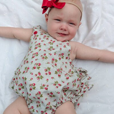 Baby Ruffled Romper PDF Sewing Pattern Instant Download - Etsy