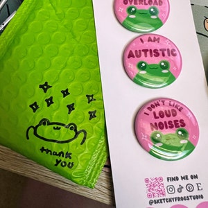 Kawaii Round Frog Matte Vinyl Sticker Frog Core Decal Water Bottle ...