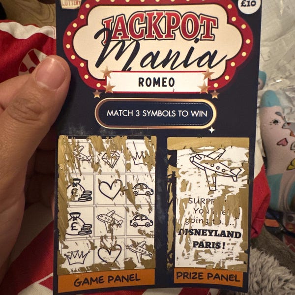 Scratch Card: Holiday, Birthday, Concert Reveal Gift Personalised ...