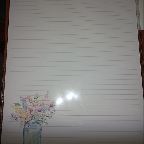 Wildflower Large Notepad, Pretty Notepad Makes a Perfect Stationery ...