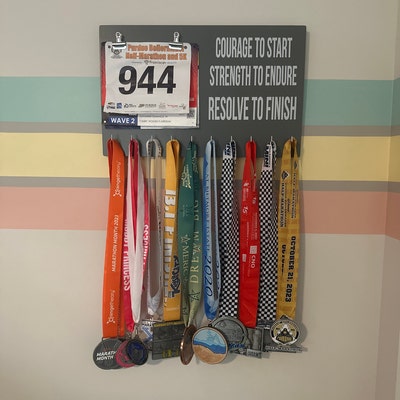 Customizable Single Bib Medal Holder Medal Display Rack You Design It ...