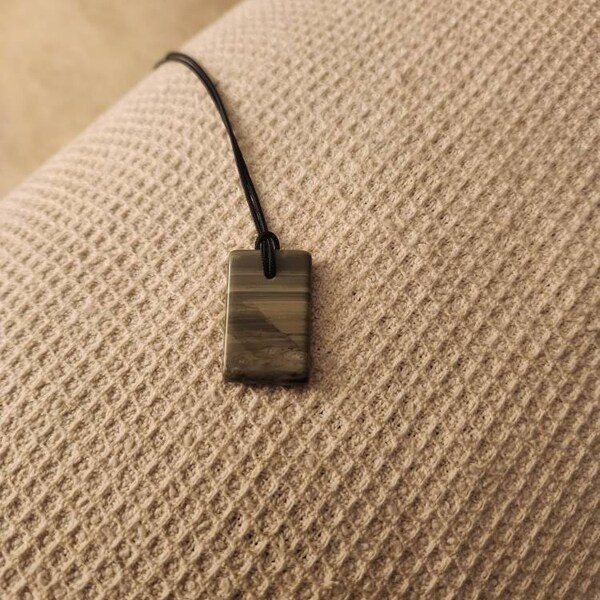 Striped Flint Pendant Necklace, Free Shipping (24180), Banded Flint ...