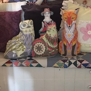 Meryl the Mermaid Tea Towel / Cut and Sew Kit A Silkscreen | Etsy