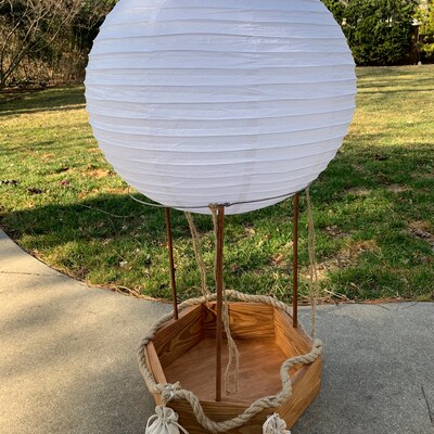 Real Hot Air Balloon Photography Prop, Newborn Baby Photo Prop, Wood ...