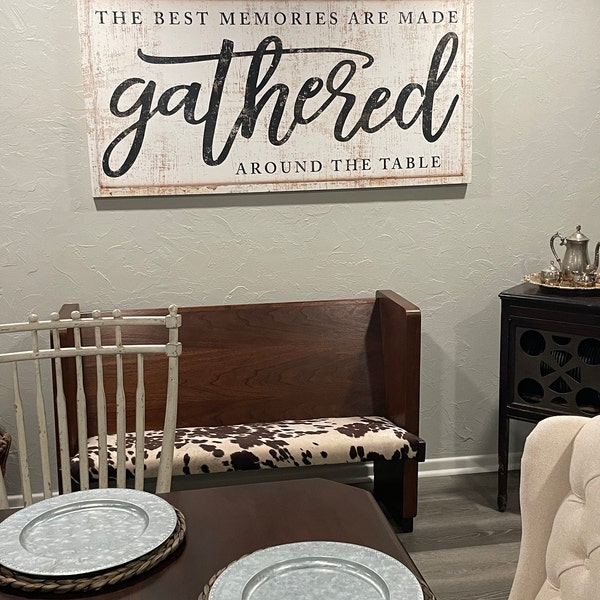 The Best Memories Are Made Gathered Around the Table Modern Farmhouse ...