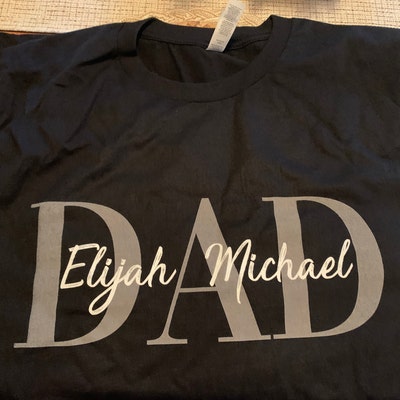 Personalized Dad Shirt With Kids Names Custom Dad Shirt Father's Day ...