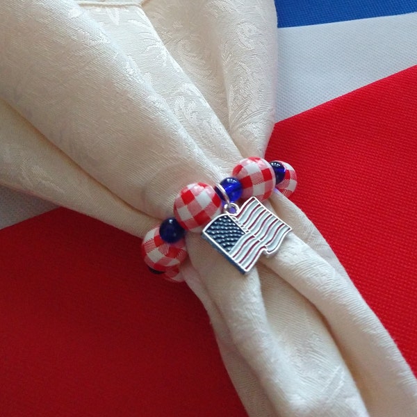 5 American Flag Charms American Flag Pendants American Flag Flag Charm ...