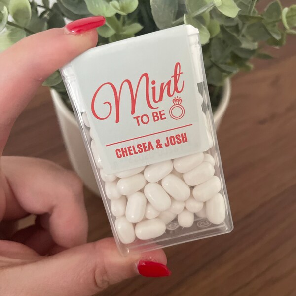 Personalized Mint to Be Favour Labels | Mint Favours | Mint Stickers ...