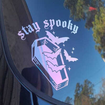 Stay Spooky Decal Goth Car Decal Goth Car Accessories Goth Car Creep It ...
