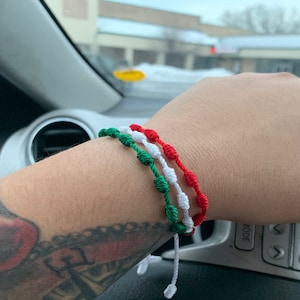 Mexico Colors Bracelet. Mexico Bracelet. Rosary Bracelet. String ...
