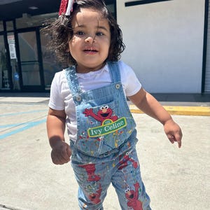 Elmo Overalls, Overalls Birthday Outfit, Custom Overalls, Sesame Street ...