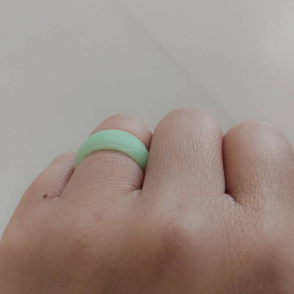 Men and Women Two Tone Silicone Ring, Reversible Silicone Ring, Wedding ...