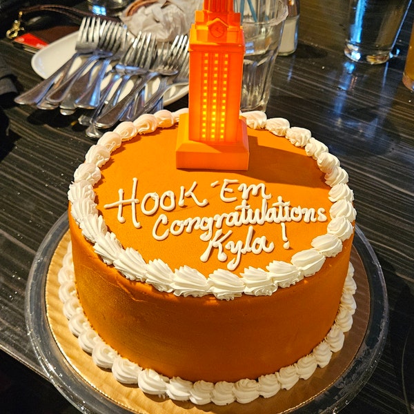 University of Texas Graduation Party Decoration, UT Cake Topper, Texas ...