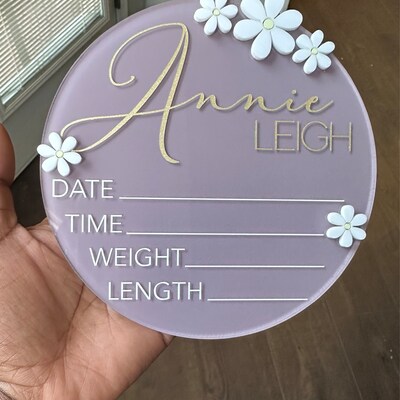 Acrylic Baby Milestone Marker, Baby Milestone Discs, Interchangeable ...