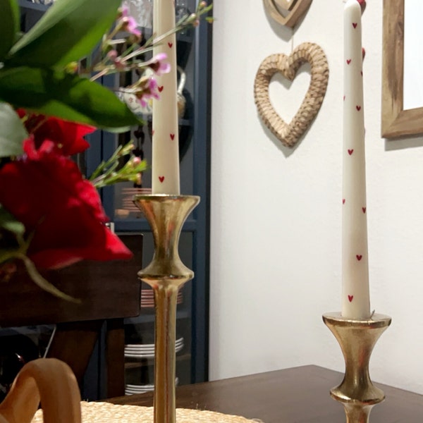 Handmade Set 4 Christmas Taper Candles & Taper Candles , Christmas Gift ...