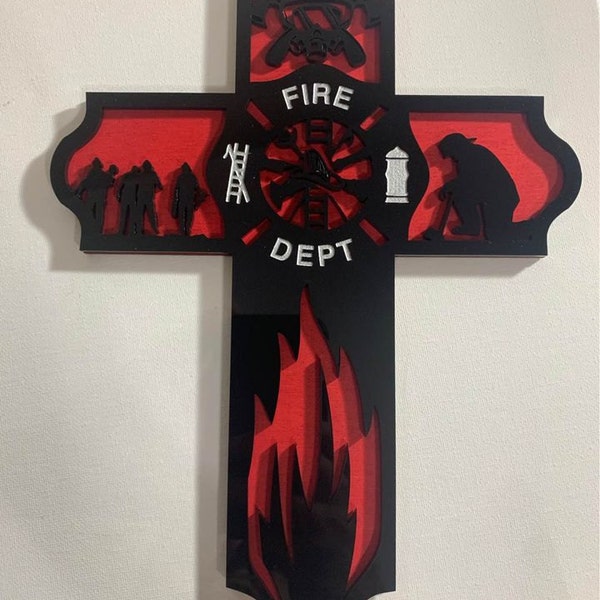 Firefighter Cross SVG | Digital File Download | Dxf Pdf Png Svg ...