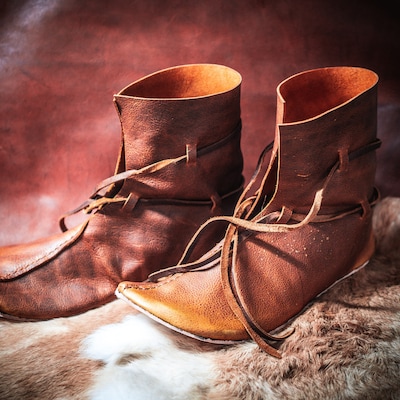 Oseberg Viking Leather Boot Digital Pattern Video size EU36 to EU48 W ...