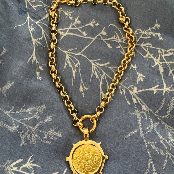 Extra Large Gold Chain Necklace. Chunky Aluminum Gold Chain ...