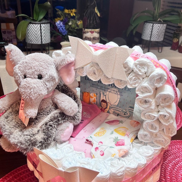 Diaper Bassinet • PATTERN • Diaper Cake for a Baby Shower • Expectant ...