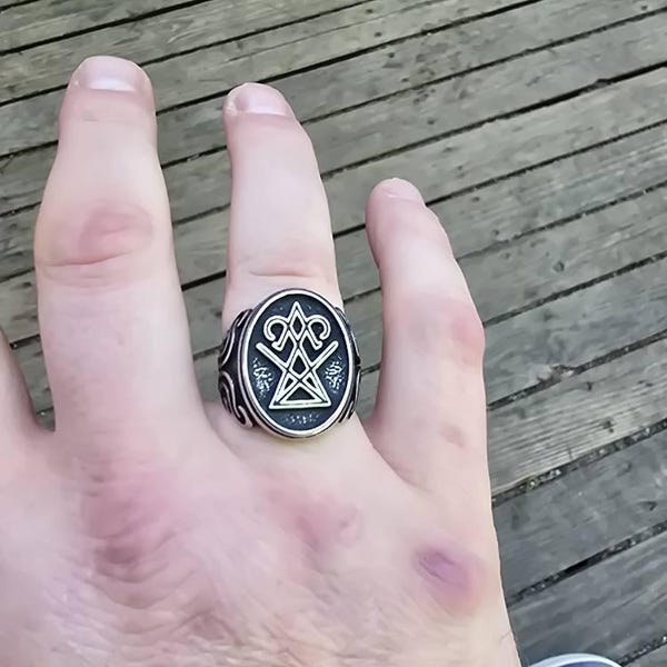 Baphomet Magic Ring of Ars Goetia Bond to King Asmodeus Direct ...
