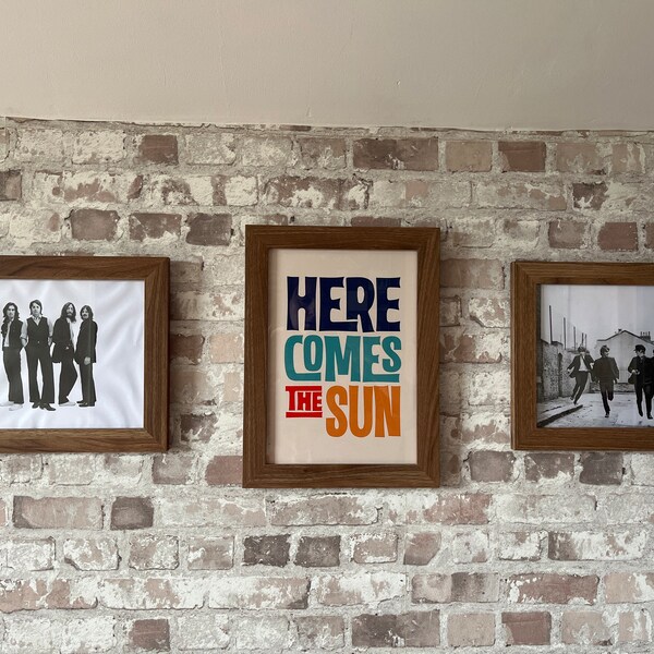 Here Comes the Sun Poster | Wall Decor | Quirky Art Print| Wall Art ...
