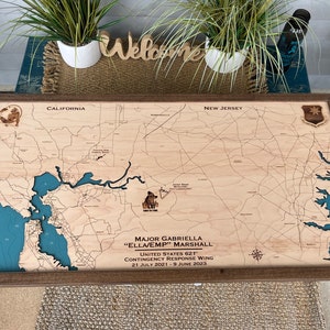 Washburn Lake Custom Wood Map Lake House Decor Lake Map - Etsy