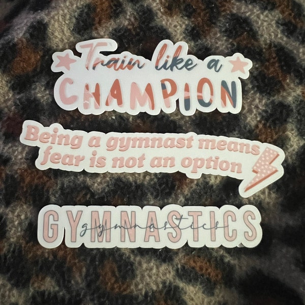 Gymnastics Stickers | Gymnastic Sticker Pack | Gymnastics Gift ...