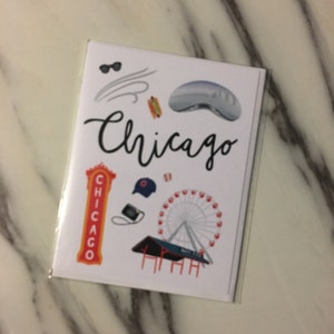 Chicago Greeting Card Chicago IL Chicago Art Chicago Gift - Etsy
