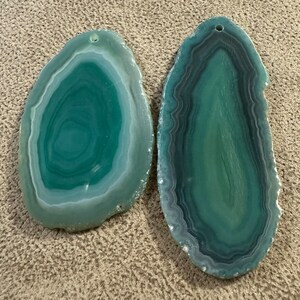 EXTRA-LARGE Size Blue Brazilian Agate Slice With No HOLE for Coasters ...