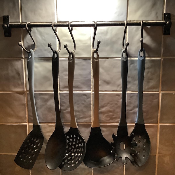 HAND FORGED Iron Blacksmith Sign Board Hanging Bracket Shop Sign House ...