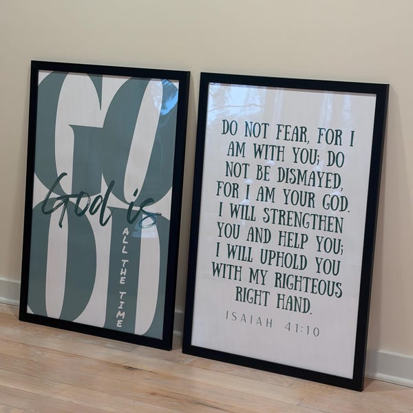 Duo Art Print God is Good All the Time Print Aesthetic Bible Verse ...