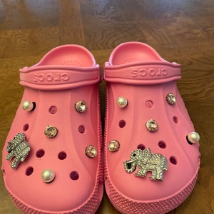 Crocs Charms Crystal Silver Diamonds and Pearls Set. Charms - Etsy