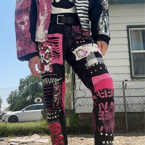 Custom Handmade Alien Futuristic Cyber Punk Techwear Distressed Robot ...