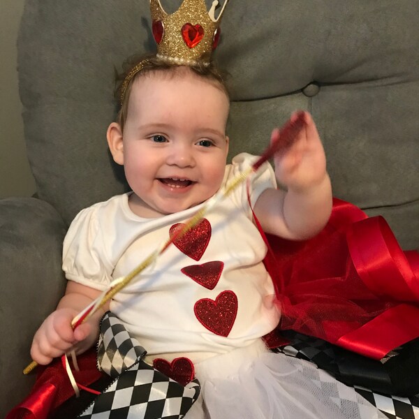 Queen of Hearts Crown, Queen of Hearts Costume Crown, Birthday Crown ...