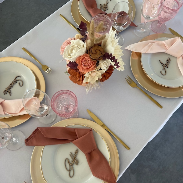 MDF Laser Cut Names | Wedding Place Names | Table Decoration | MDF ...