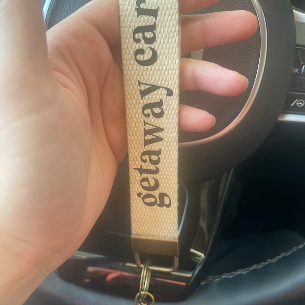 Getaway Car Handmade Wristlet Keychain: Bag Charm/ Travel Gift - Etsy
