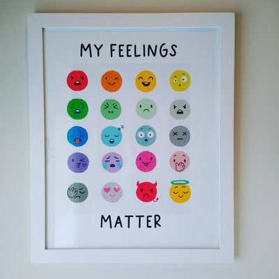 All Feelings Are Welcome Here, Kids Prints, Digital Download ...