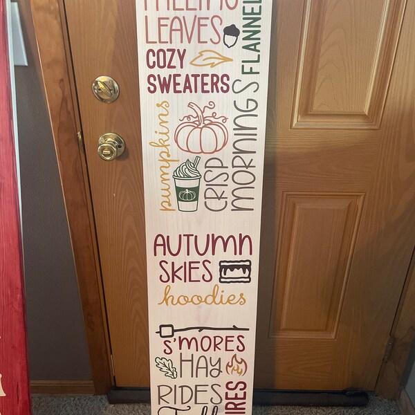Fall Porch Leaner SVG, Fall Words Porch Sign SVG, Fall SVG, Autumn Svg ...