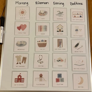 Editable Daily Routine Cards, Toddler Routine Chart, Daily Rhythm ...