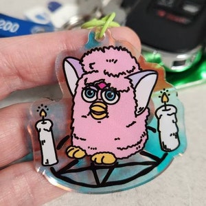 FURBY JUICE BOX Pillow Plush Cursed Toy Furby Plushie, Cute Rainbow ...