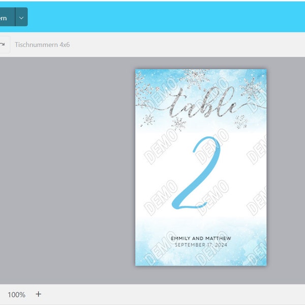 Winter Table Numbers, Winter Wonderland Table Numbers, Silver Table ...