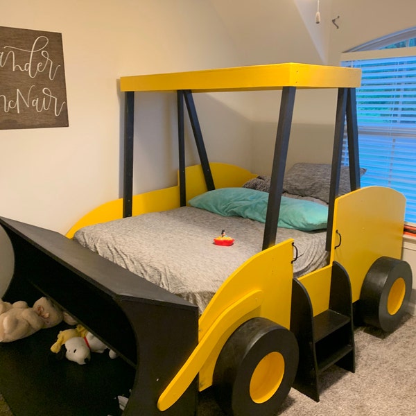Twin Size Front End Loader Bed PLANS (plans Only), Create a ...