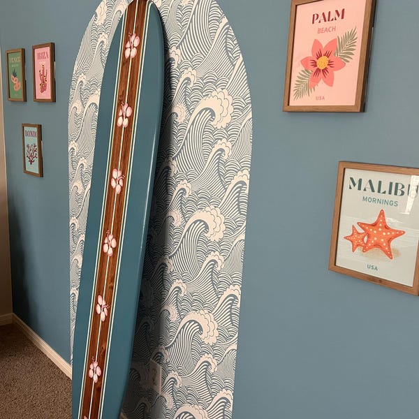 Gorgeous Hibiscus Surfboard Wall Art Surf Decor Hawaiian Decoration ...