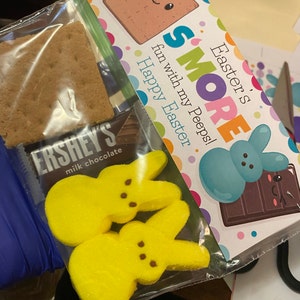 Easter Smores Bag Toppers, INSTANT EDITABLE DOWNLOAD, Easter Favors ...